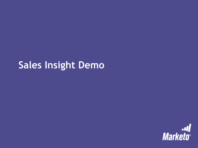 Optimizing Marketing & Sales Alignment with Marketo Sales Insight | PPTX