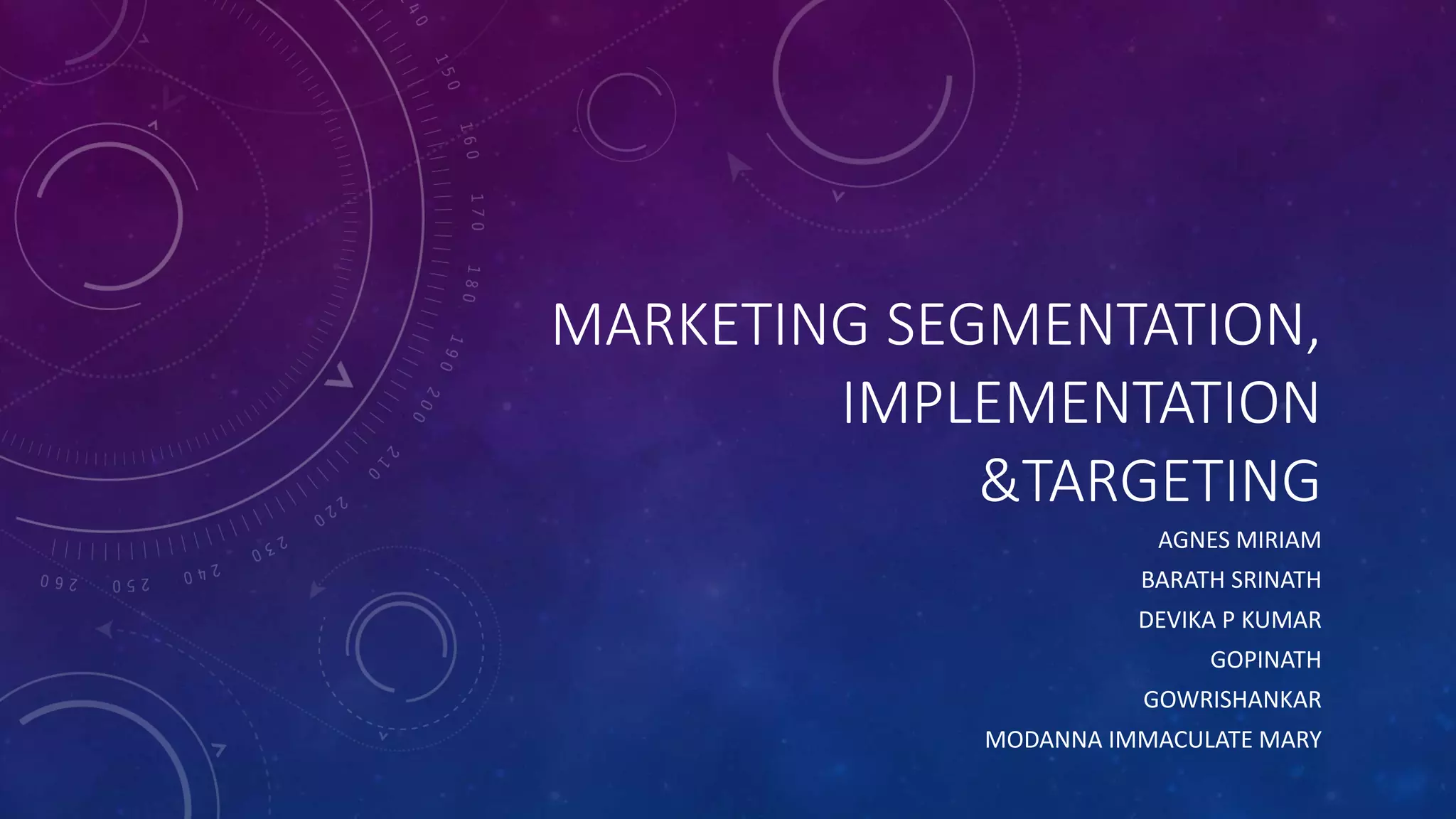 Marketing segmentation, targeting & positioning | PPT