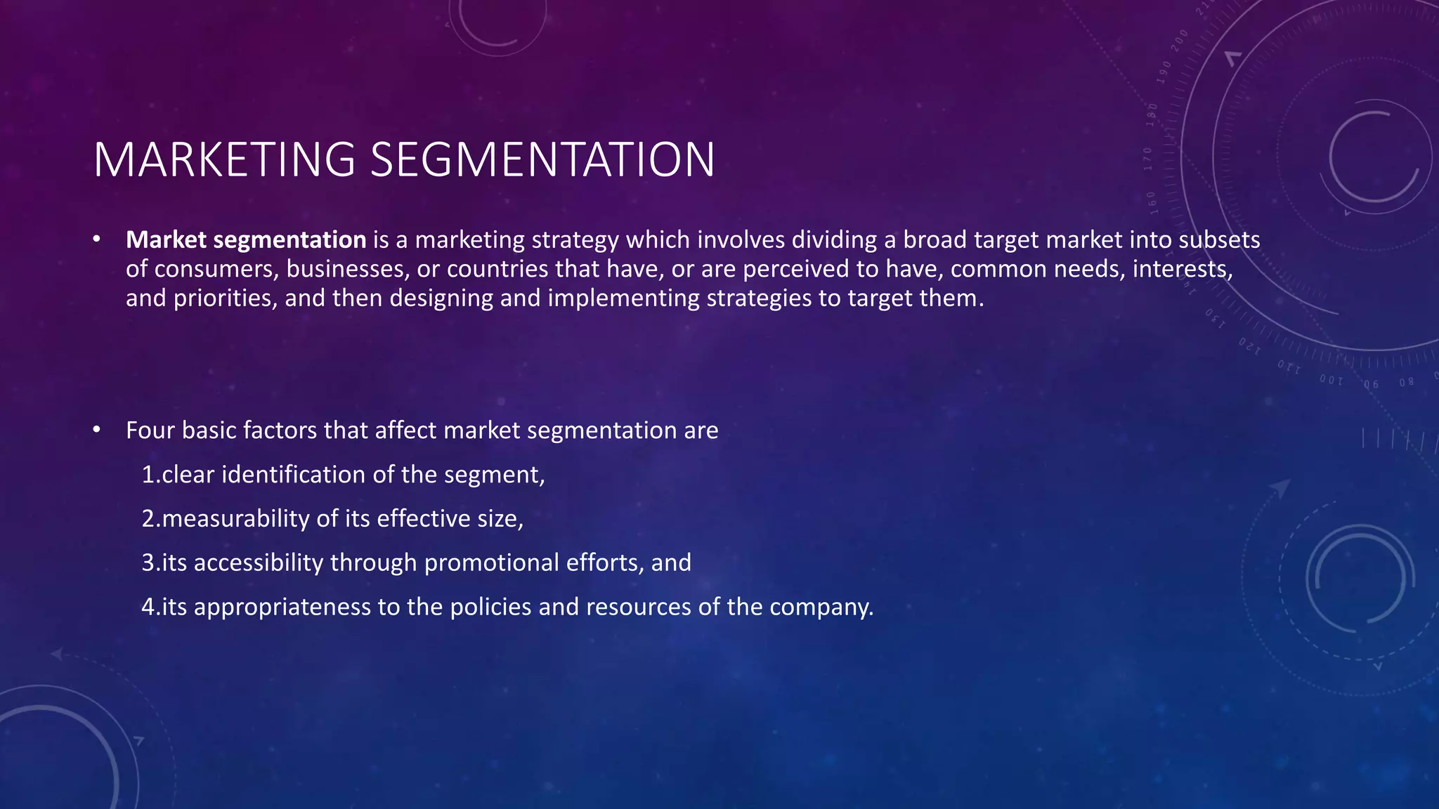 Marketing segmentation, targeting & positioning | PPT