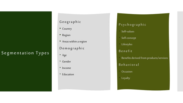 Marketing Segmentation, Targeting, & Positioning | PPTX