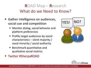 Webinar Slides: MarketingSherpa's ROAD Map to Social Marketing Maturity ...