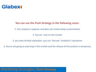 Marketing strategies: Push & Pull Strategies | PPTX