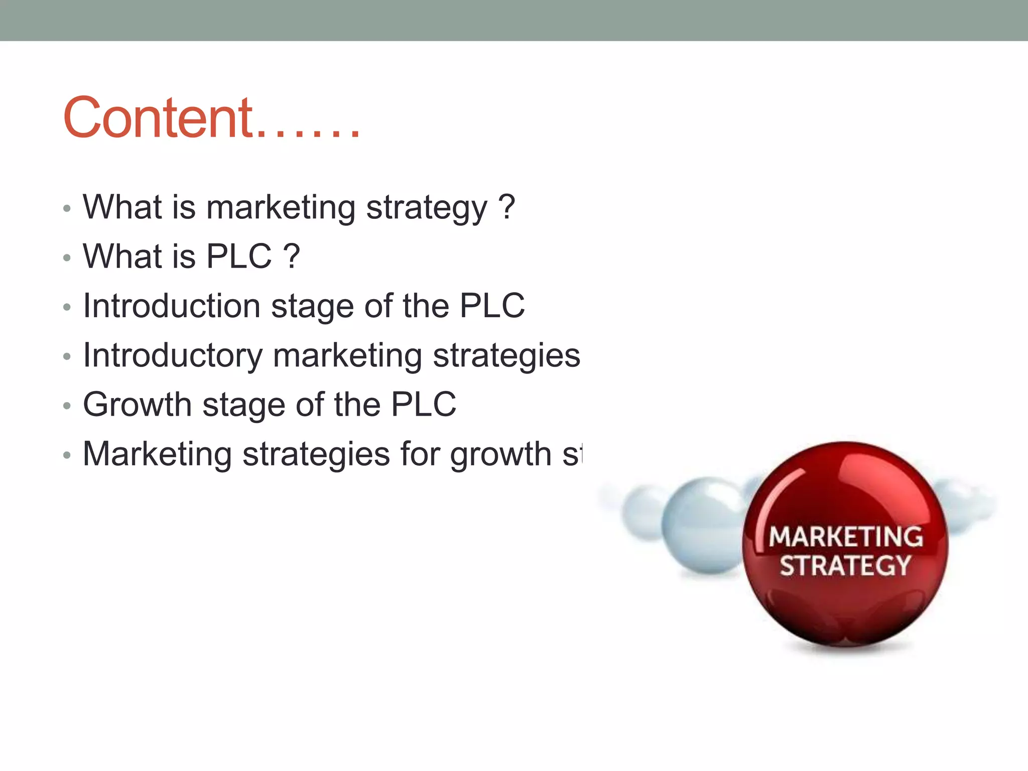 Marketing strategies for introduction and growth stage | PPTX