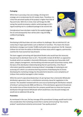 Marketing Strategies for Low Income Consumers Unilever Brazil | PDF
