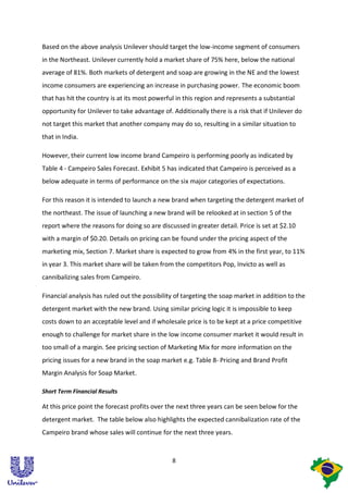 Marketing Strategies for Low Income Consumers Unilever Brazil | PDF