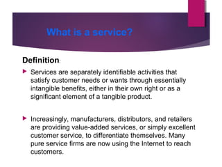 Marketing strategies for service firms | PPT