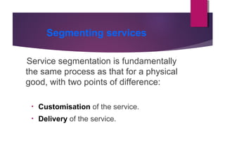 Marketing strategies for service firms | PPT