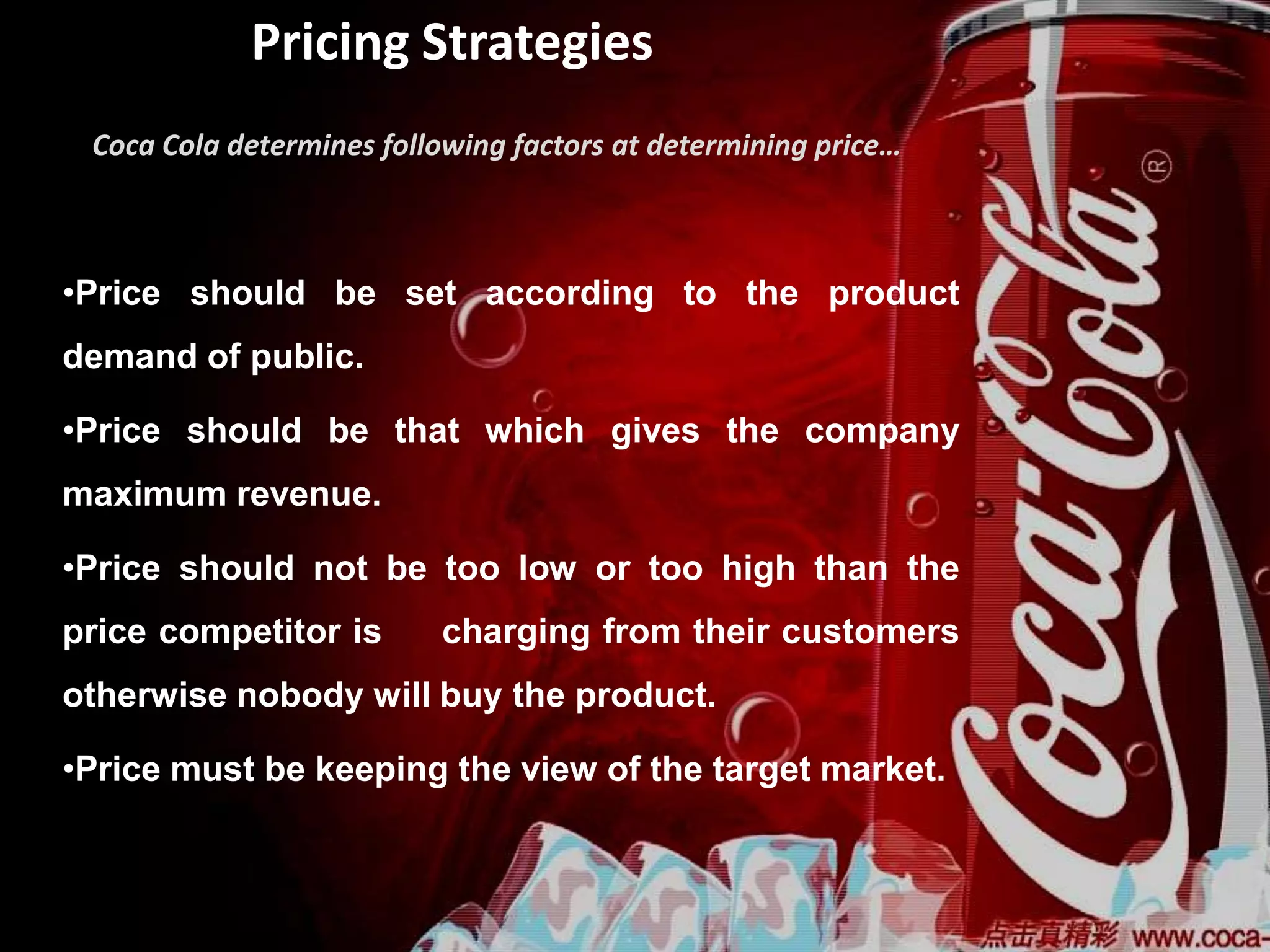 Marketing strategies of coca cola company | PPTX