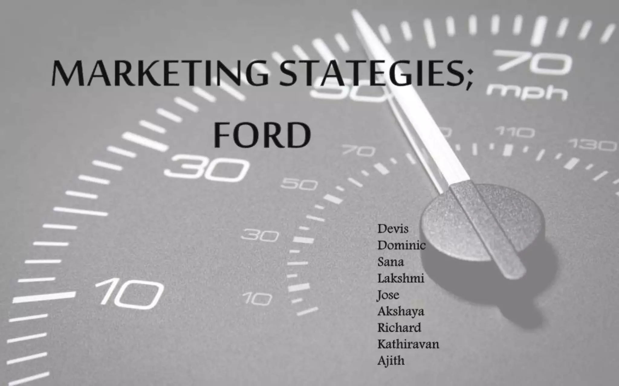 Marketing strategies of ford | PPT
