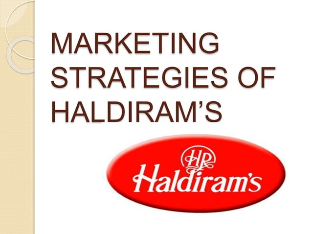 Marketing strategies of haldiram’s | PPTX