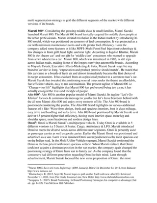 Marketing strategies of maruti suzuki limited | PDF