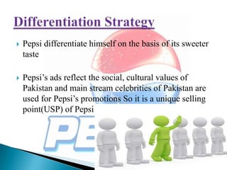 Marketing strategies of pepsi | PPTX