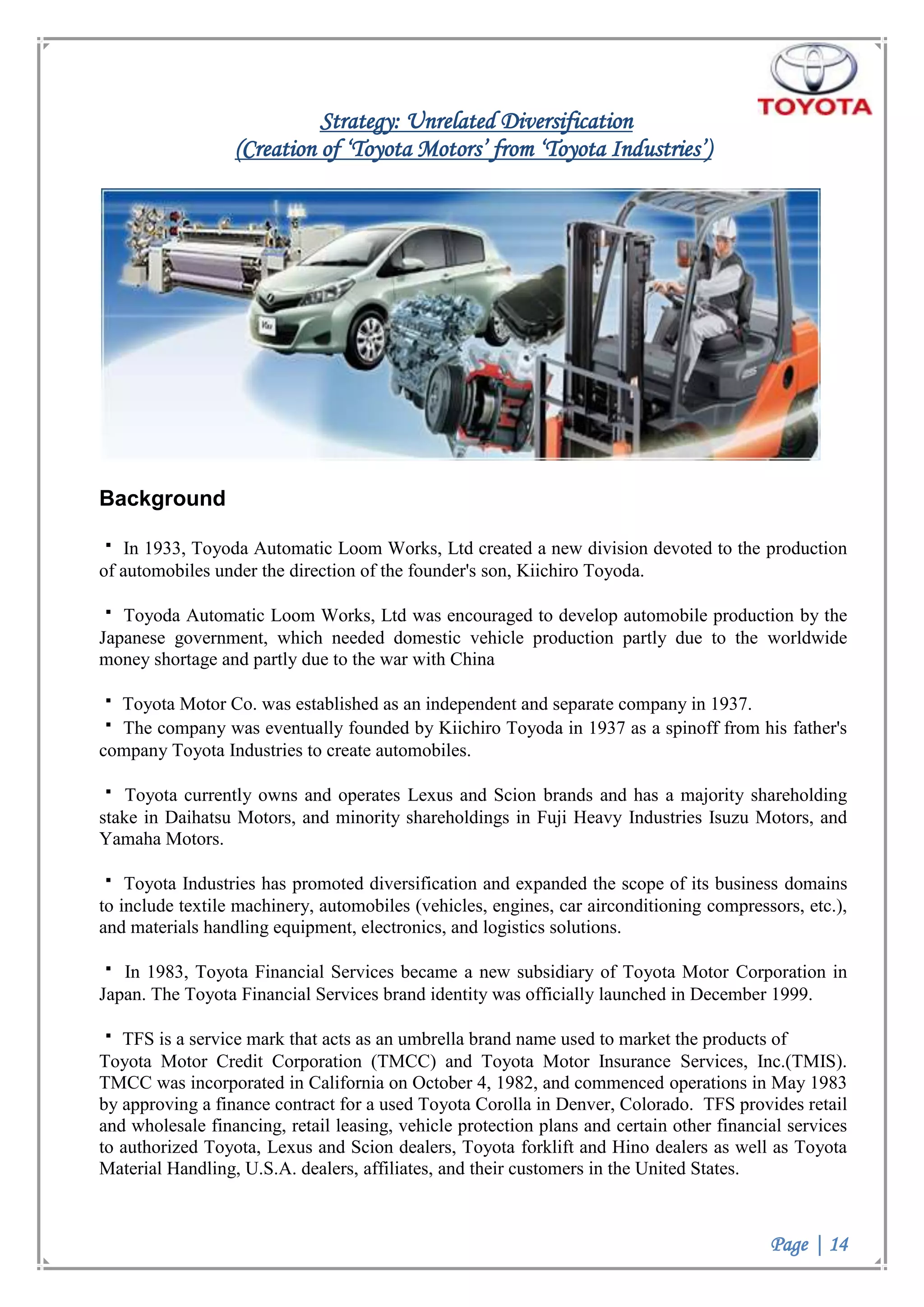 Marketing Strategies & Plans of Toyota | DOCX