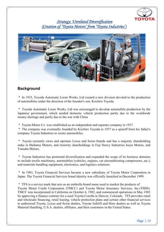 Marketing Strategies & Plans of Toyota | DOCX