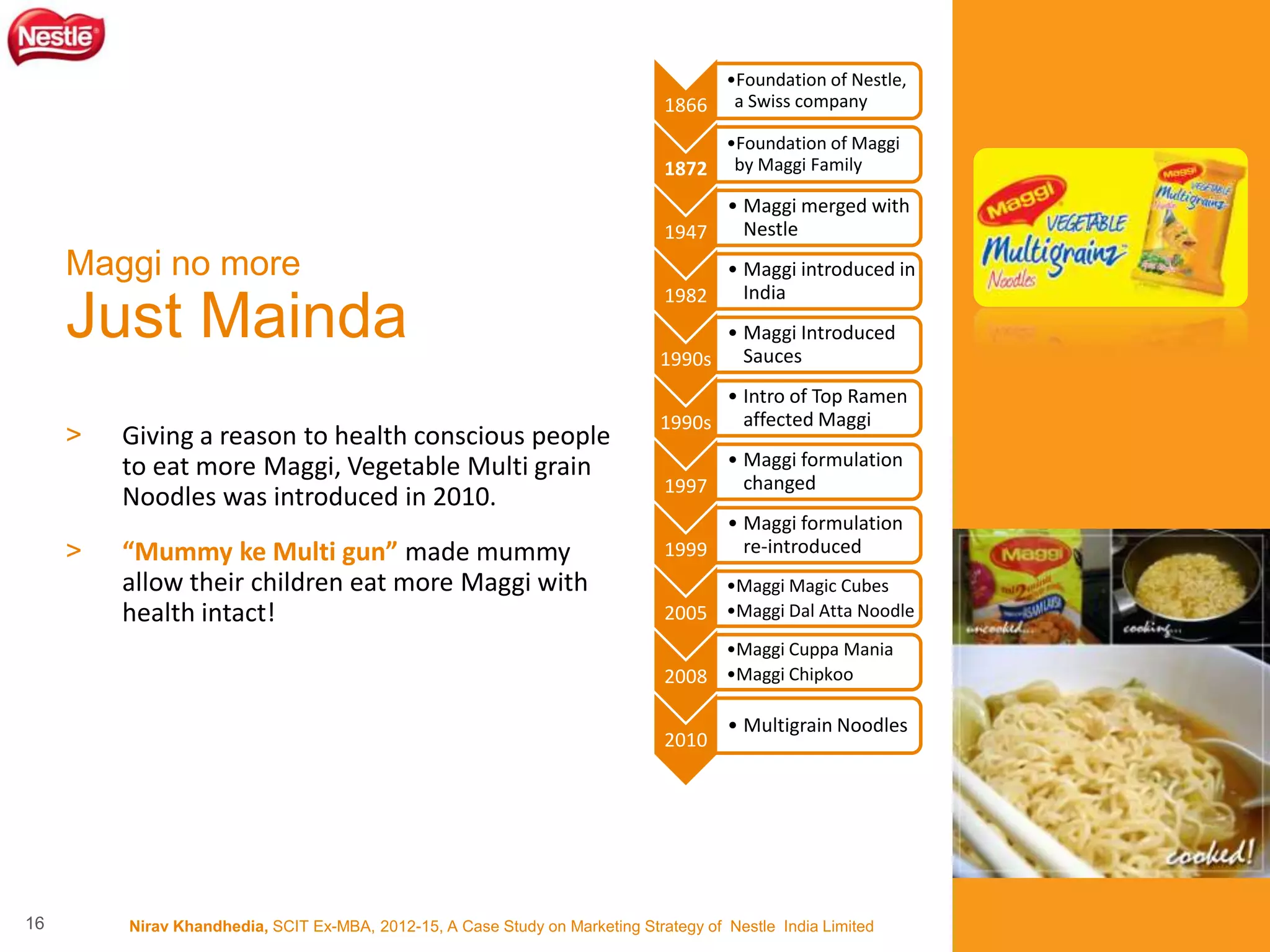 Marketing Srategy - Nestle Maggi by Nirav Khandhedia | PPSX