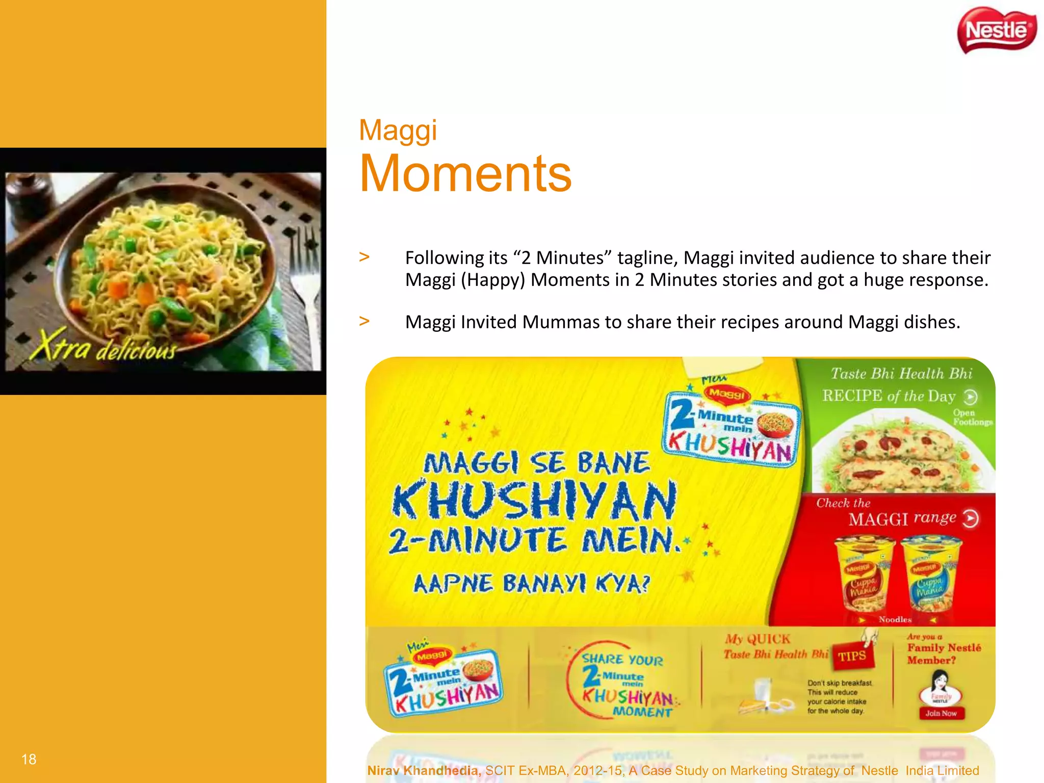 Marketing Srategy - Nestle Maggi by Nirav Khandhedia | PPSX