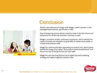 Marketing Srategy - Nestle Maggi by Nirav Khandhedia | PPSX