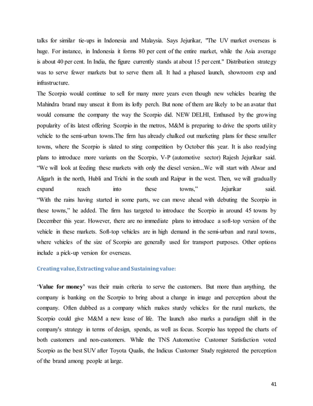 MBA marketing (summer internship report) | DOCX