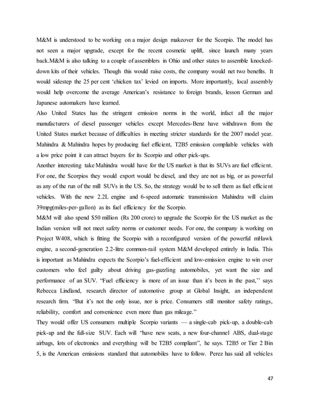 MBA marketing (summer internship report) | DOCX