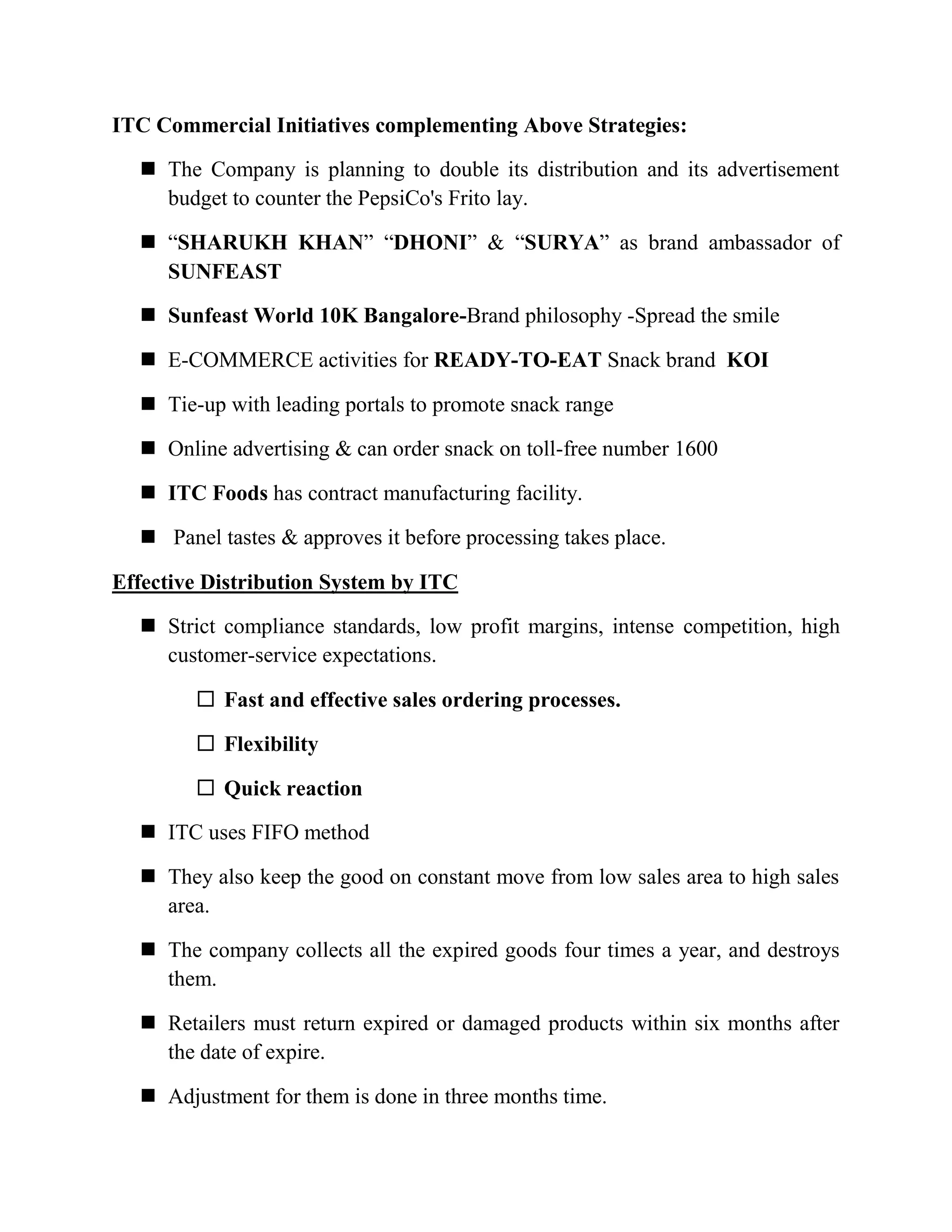 Marketing strategy by itc | DOCX