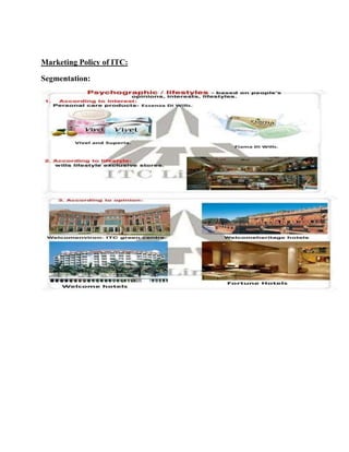 Marketing strategy by itc | DOCX