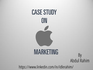 Marketing Strategy Case Study - Apple | PPT
