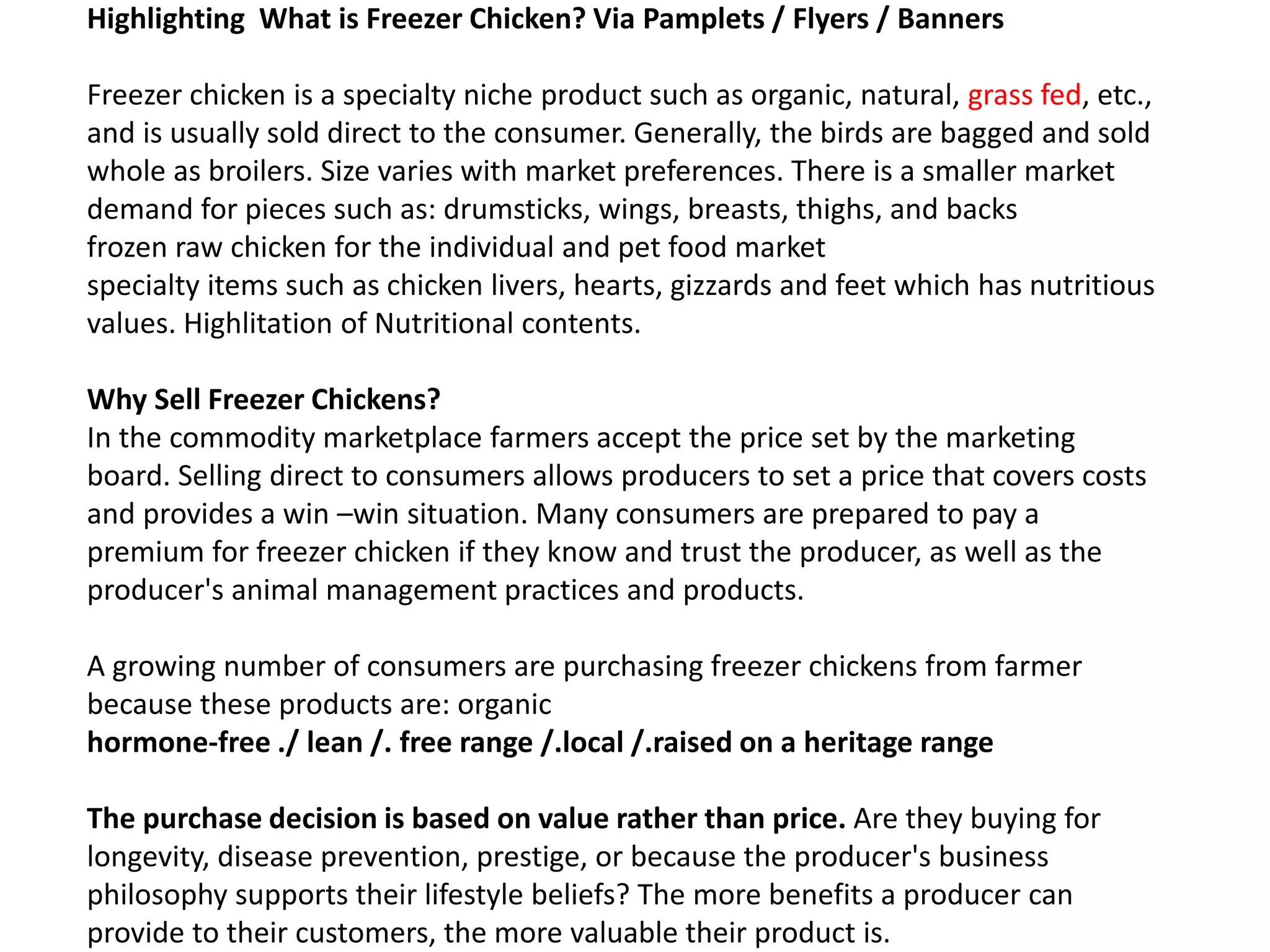 Marketing strategy for frozen chicken 1 (1) | PPTX