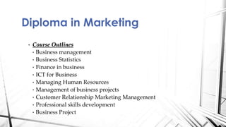 Marketing strategy for marketing diploma | PPTX