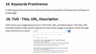 it's a advance marketing strategy for SEO | PPT