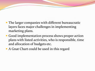 Marketing strategy implementation and control | PPTX