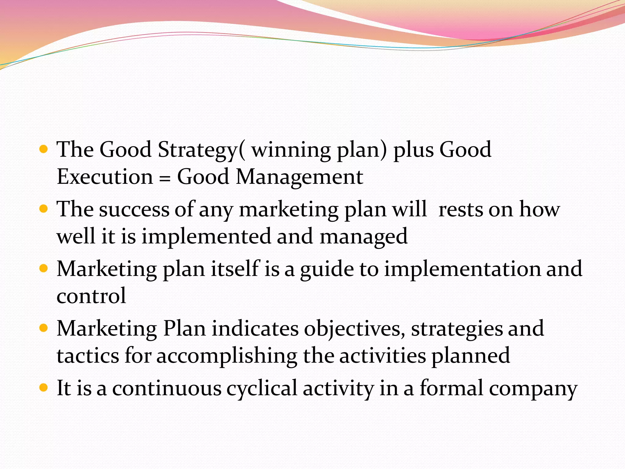 Marketing strategy implementation and control | PPT