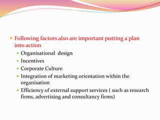 Marketing strategy implementation and control | PPTX