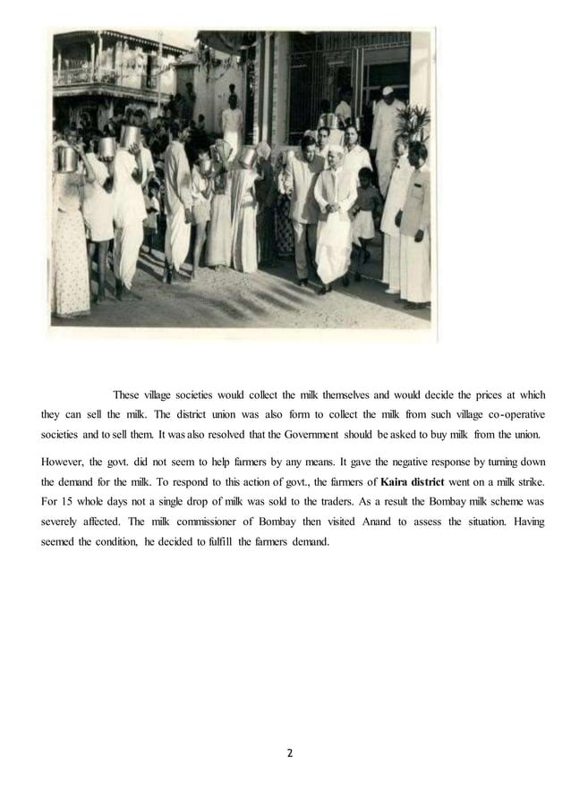 amul. introduction and history | DOCX | Agriculture | Industries