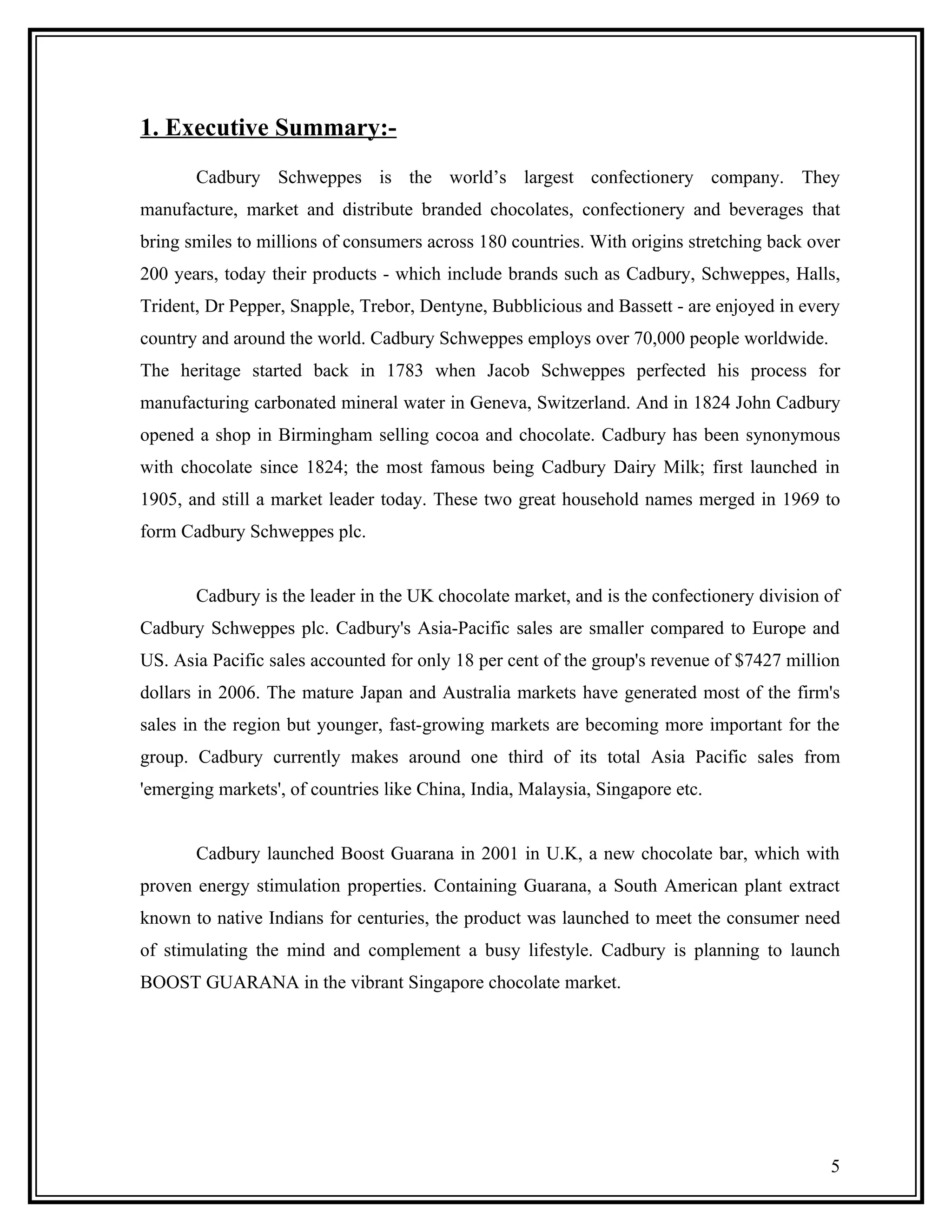 Marketing strategy of cadbury company | PDF