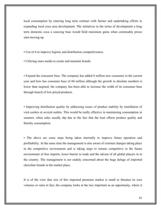Marketing strategy of cadbury company | PDF