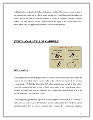 Marketing strategy of cadbury company | PDF