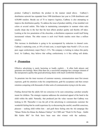 Marketing strategy of cadbury company | PDF