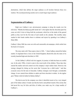 Marketing strategy of cadbury company | PDF