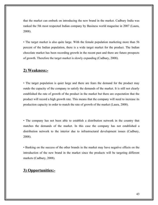 Marketing strategy of cadbury company