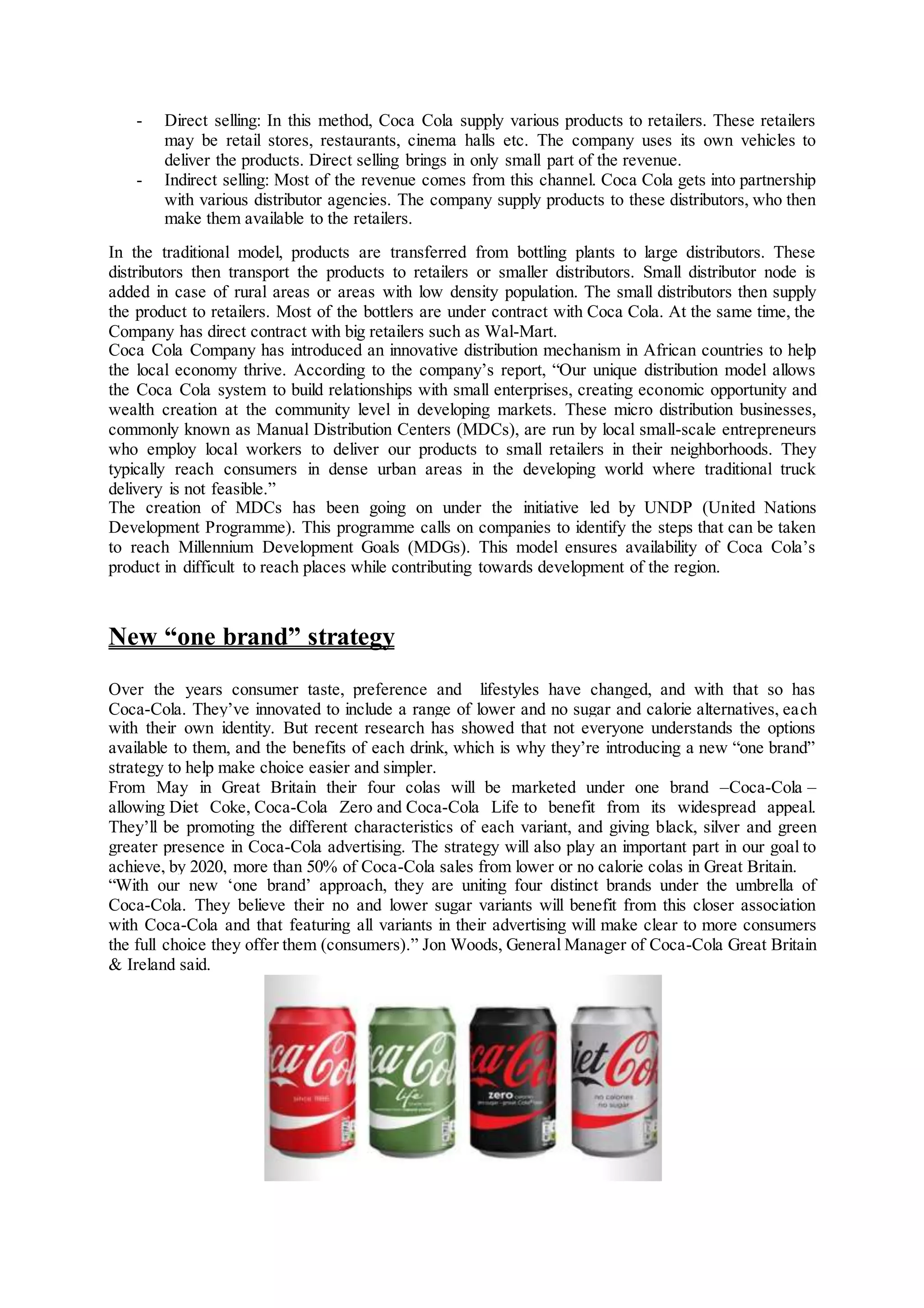 Marketing strategy of coca cola | DOCX