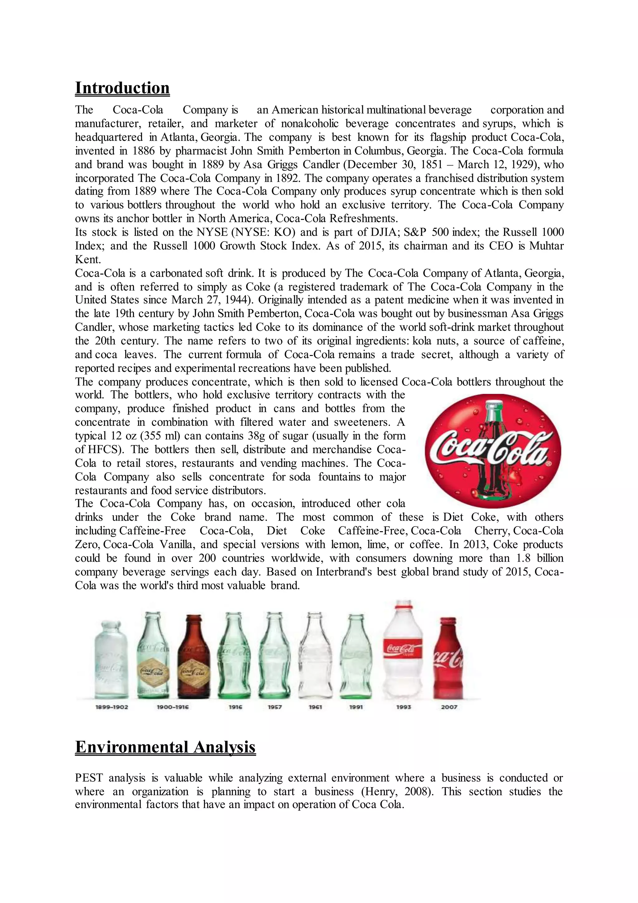 Marketing strategy of coca cola | DOCX