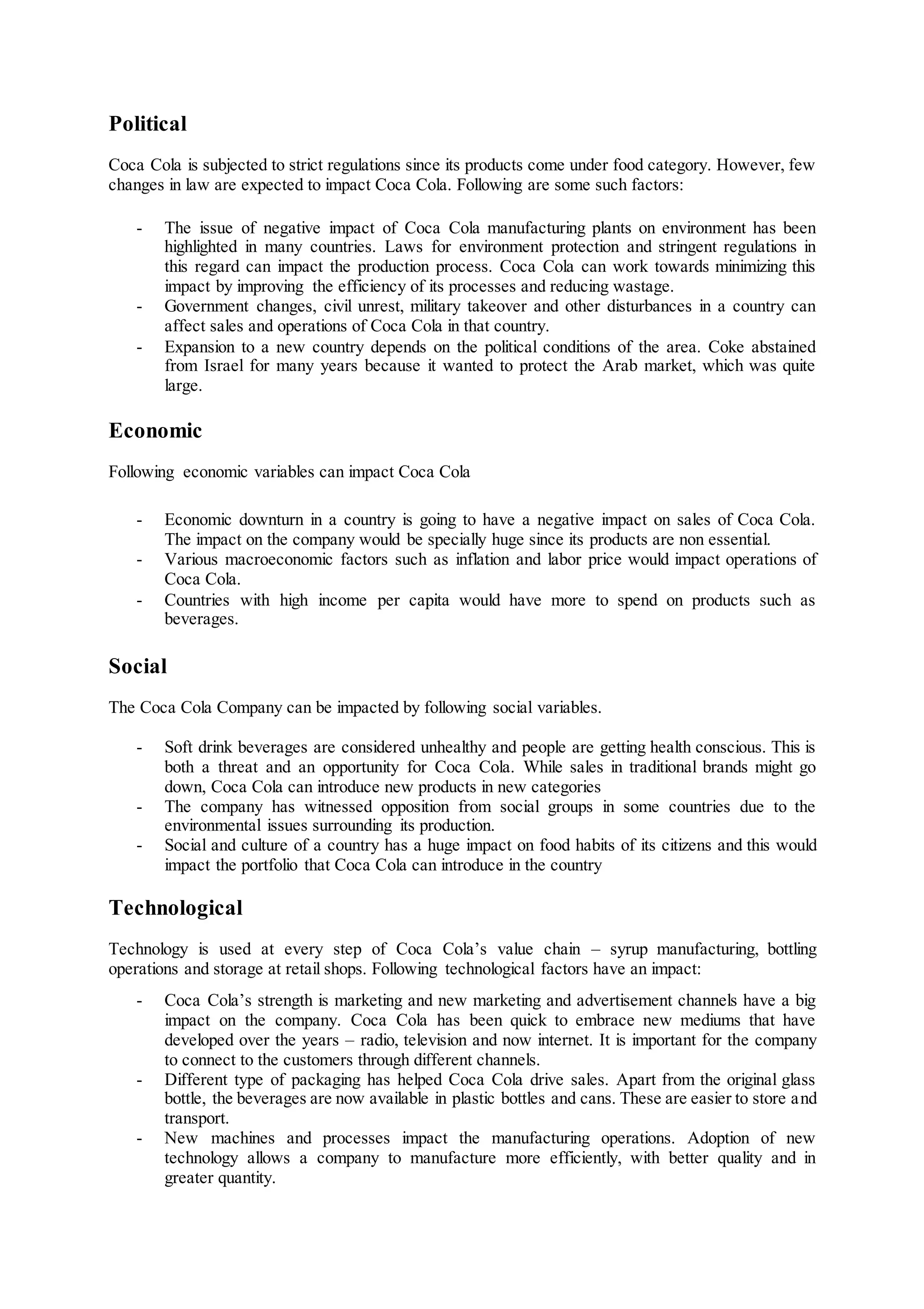 Marketing strategy of coca cola | DOCX