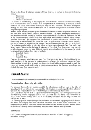 Marketing strategy of coca cola | DOCX