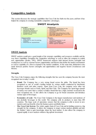 Marketing strategy of coca cola | DOCX