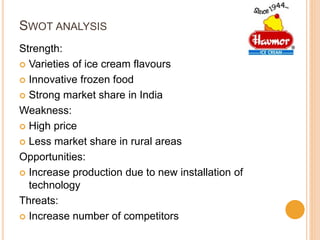 Marketing strategy of havmor ice cream | PPTX