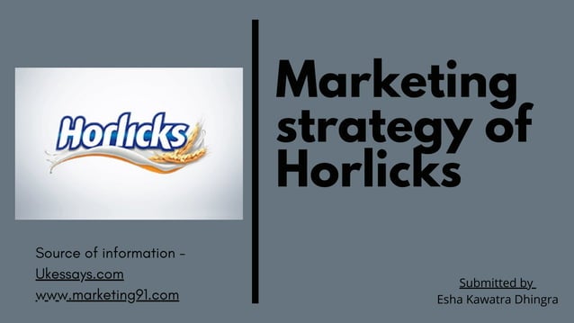 Marketing strategy of horlicks | PDF
