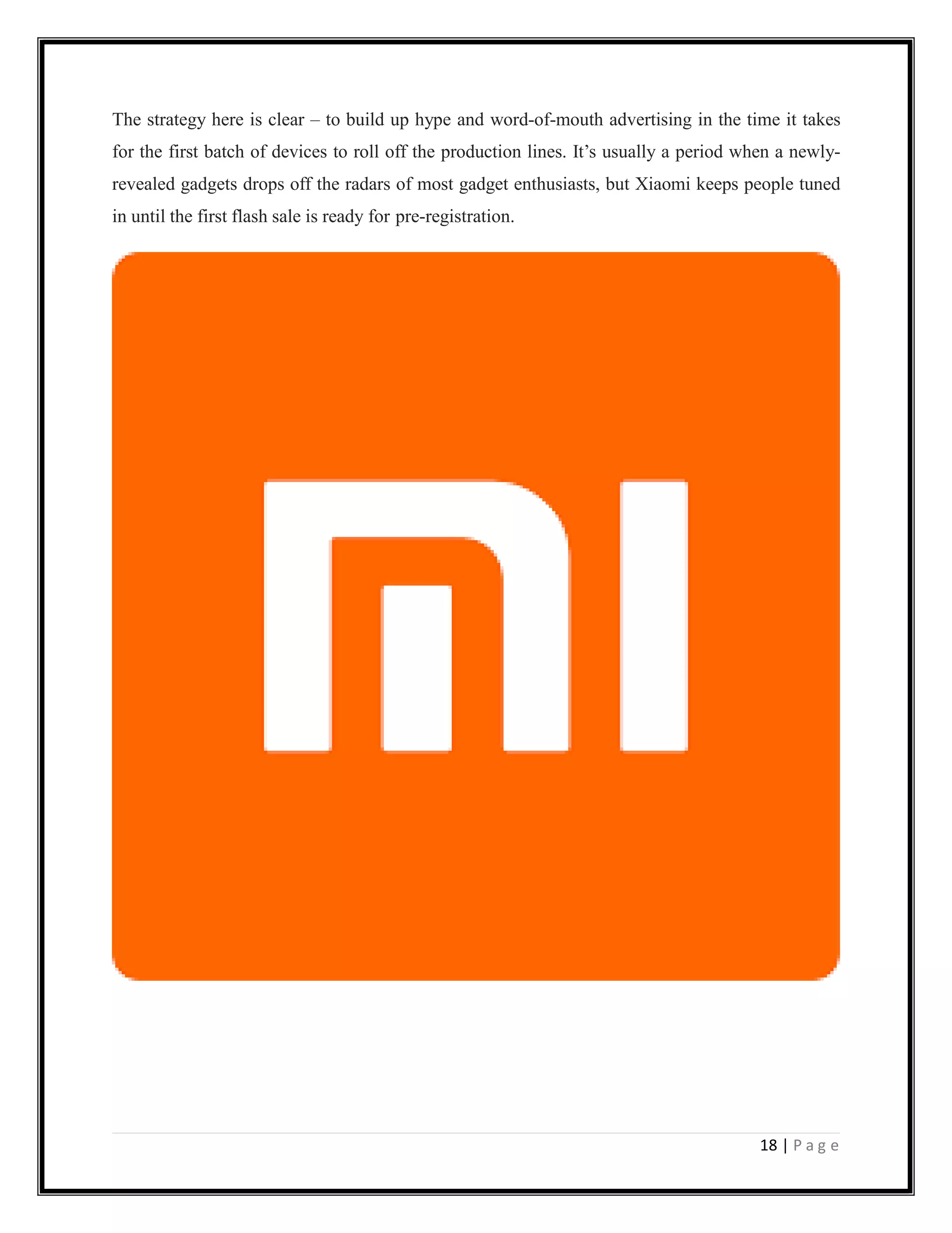 Marketing strategy of xiaomi | PPT
