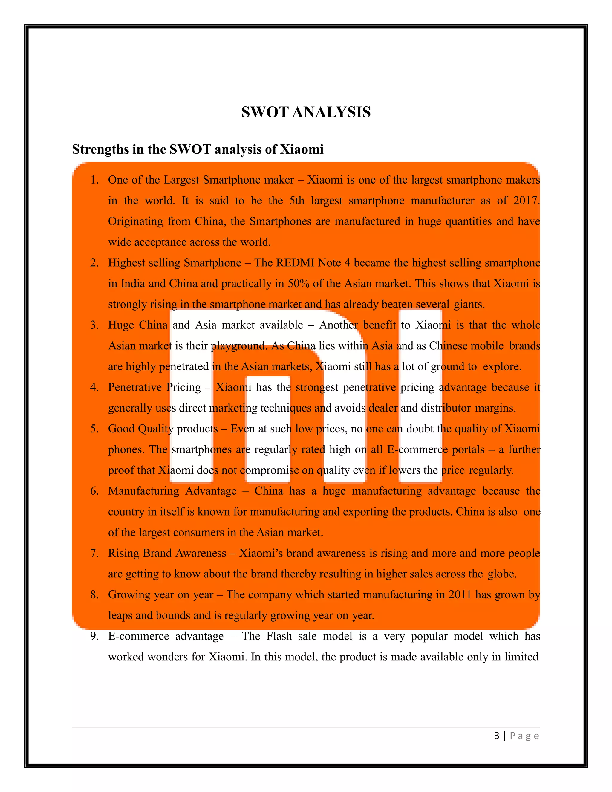 Marketing strategy of xiaomi | PPT