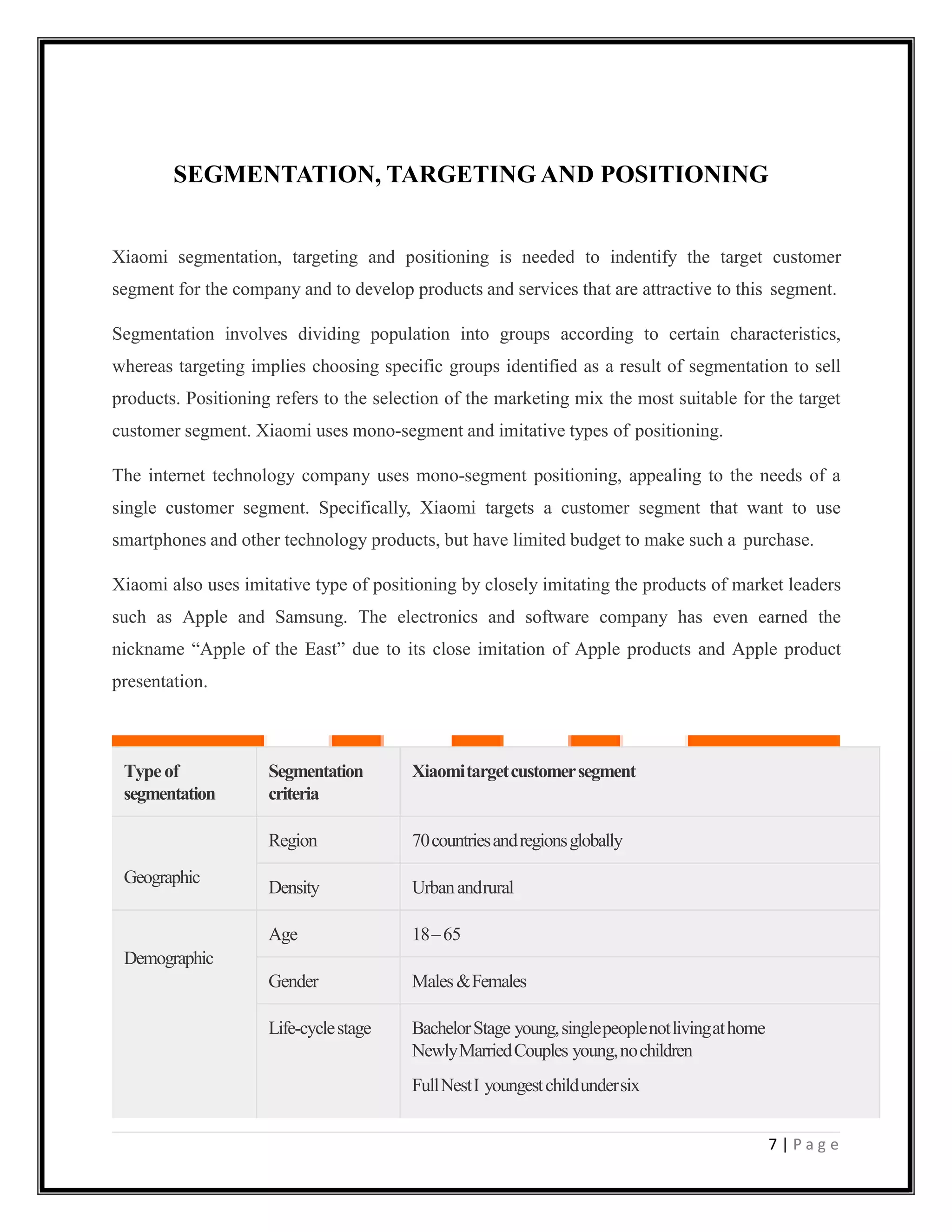 Marketing strategy of xiaomi | PPT