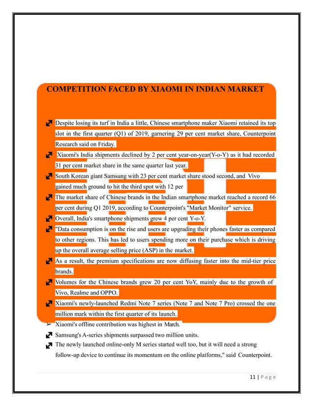 Marketing strategy of xiaomi | PPT